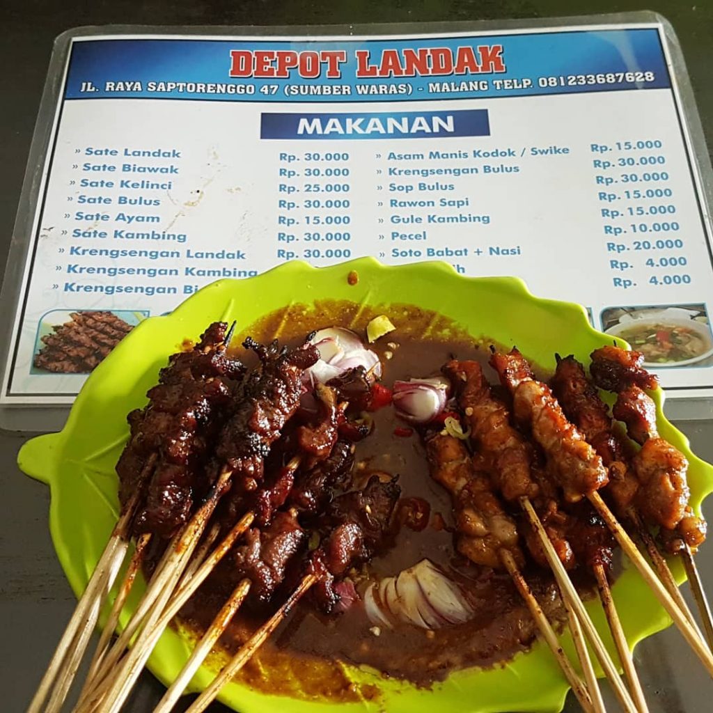 Sate Landak Bu Ria, Kuliner Ekstrem Malang yang Bikin Lidah Bergoyang