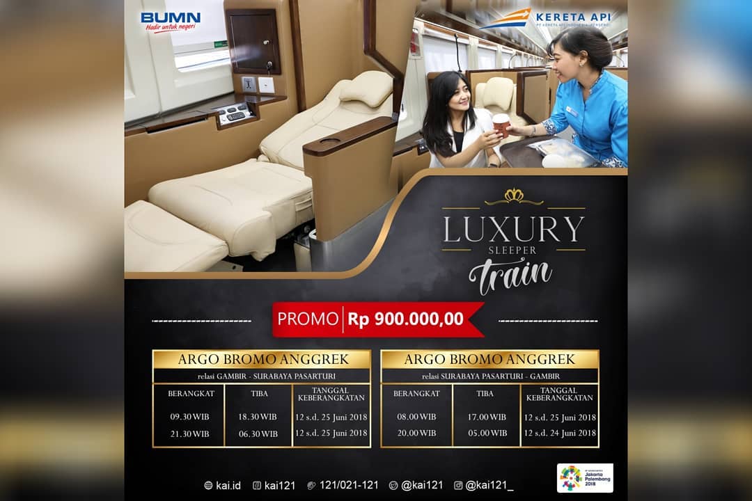 Mulai Hari Ini, Kereta Api First Class Semewah Pesawat Sudah Bisa ...