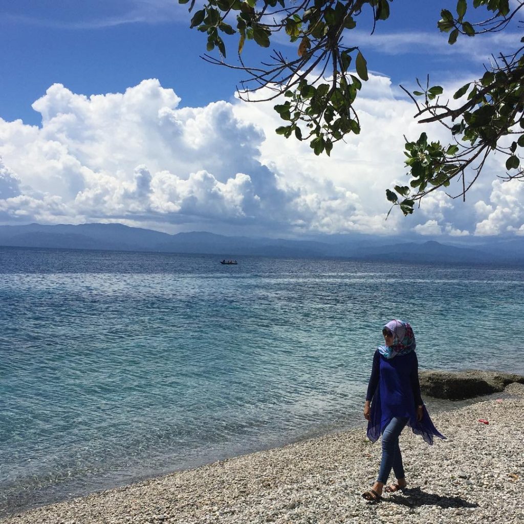 Pantai Tanjung Kuako di Pulau Seram, Keindahan Pantai Berbatu dan ...