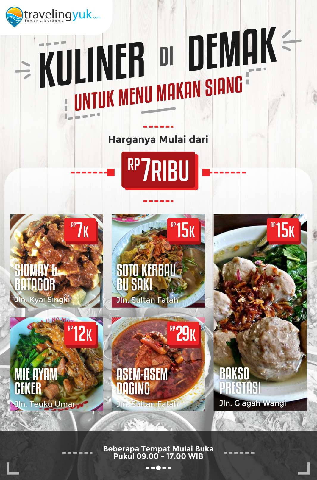Kuliner di Demak, Cocok Untuk Menu Makan Siang Mulai dari 7 Ribu Saja