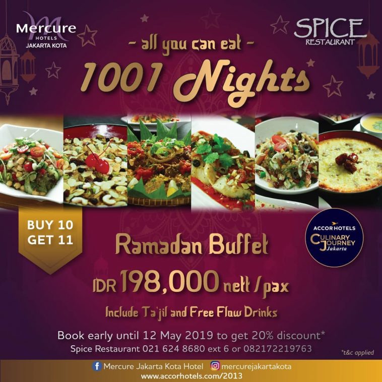 All You Can Eat Iftar Packages Under IDR200K in West Jakarta Hotels