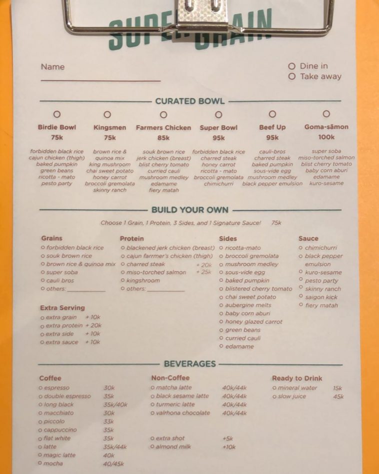 Super Grain Jakarta, Spot Tempat Makan Sehat Baru di Grand Indonesia