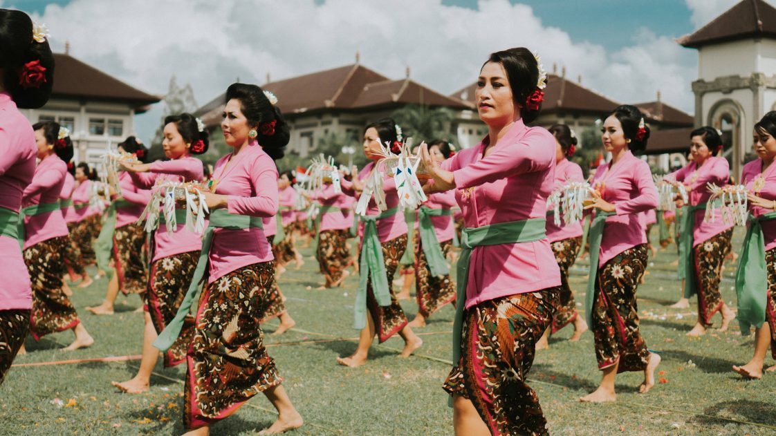 Pendet Dance, a Flower Petal Offering Ritual