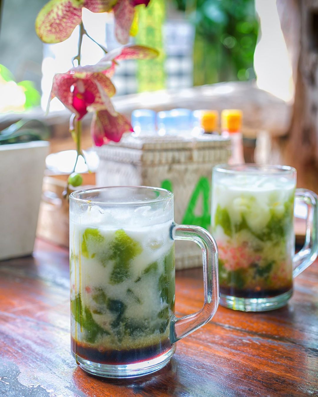 Es Daluman, Fresh Grass Jelly Drink from Bali
